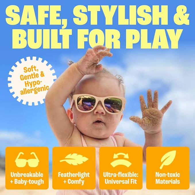 Baby Sunglasses | Polarized UV400 Kids & Infant Shades | Baby Sunnies